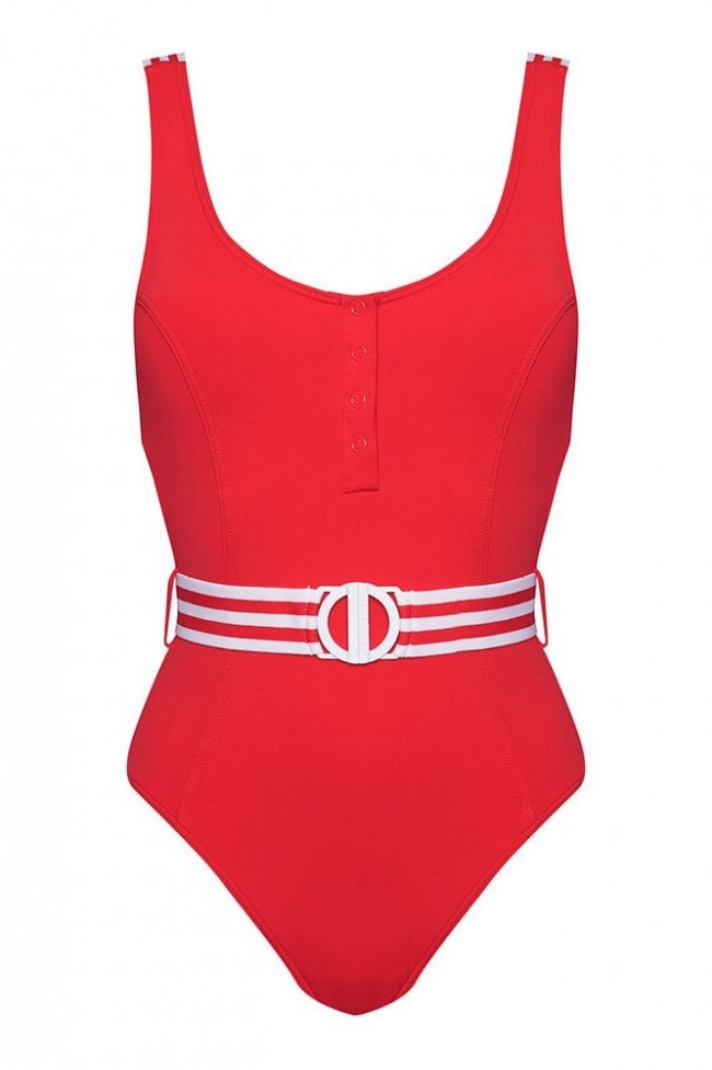 Swimwear | bayana - Seafolly Belted One Piece Maillot Chilli