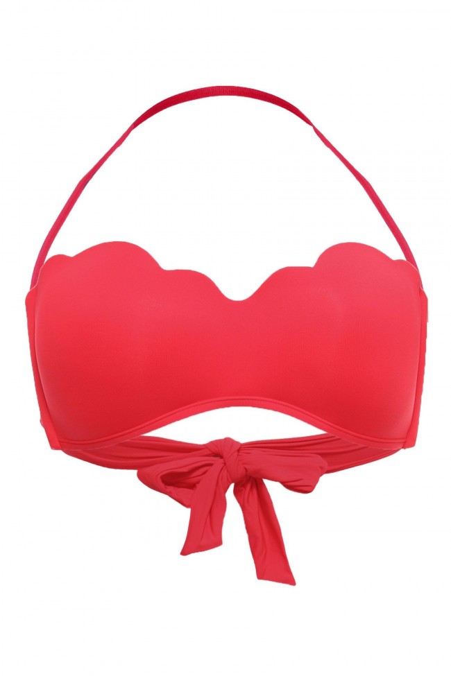 Swimwear | bayana - Petal Edge Bandeau Bikini Set Seafolly Chilli